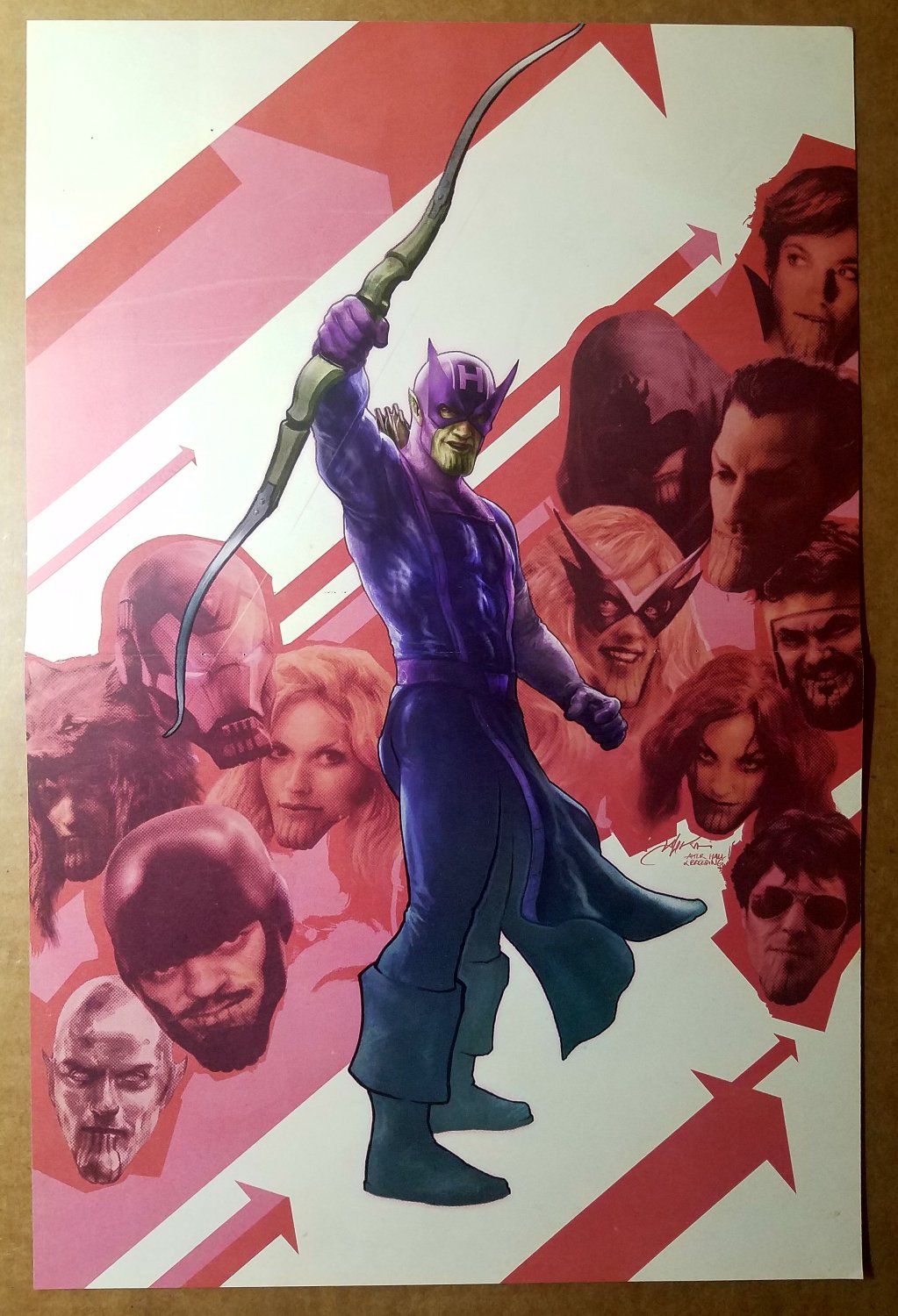 New Avengers Hawkeye Marvel Comics Poster by Aleksi Briclot