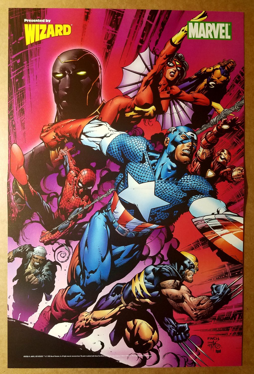 New Avengers Marvel Comics Poster by David Finch
