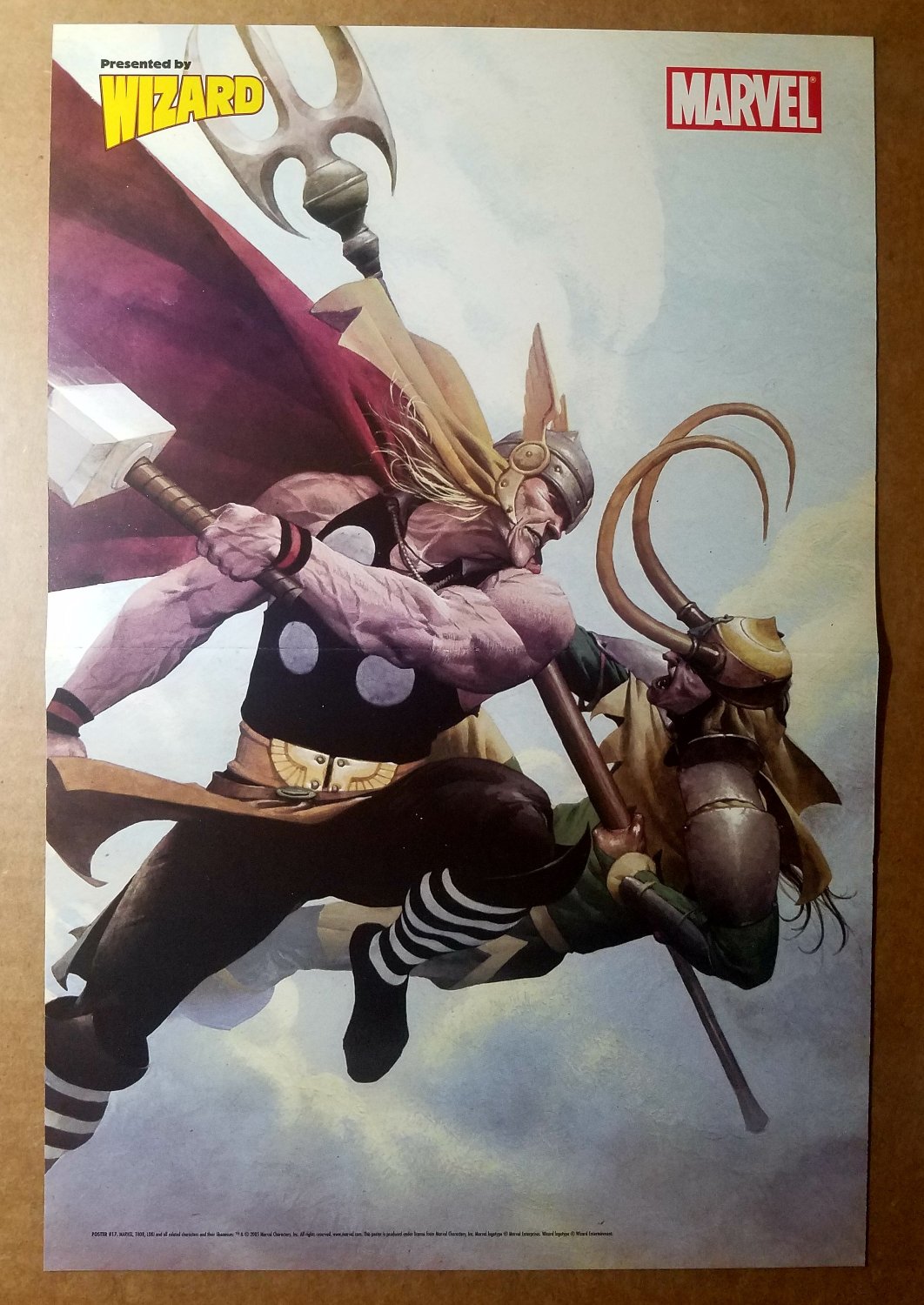 Thor vs Loki Avengers Marvel Comics Poster by Esad Ribic