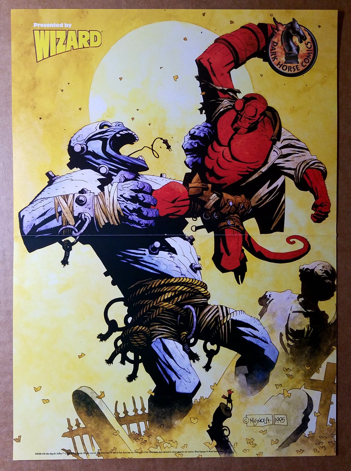 Hellboy Dark Horse Comic Poster by Mike Mignola