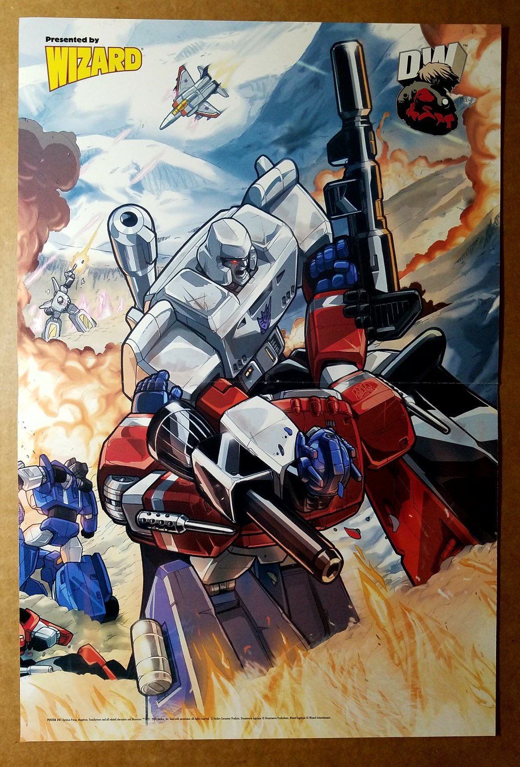 Optimus Prime Vs Megatron DW Comics Poster by Pat Lee