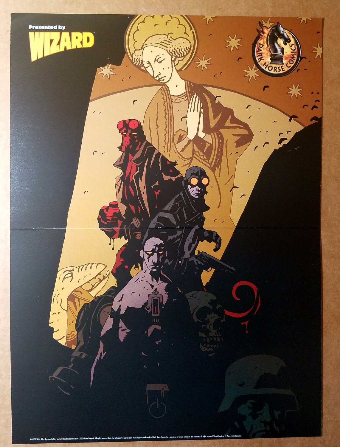 Hellboy Abe Sapien Dark Horse Comics Poster by Mike Mignola