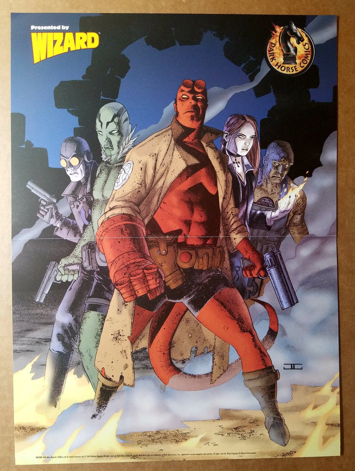 Hellboy and The BPRD Dark Horse Comic Poster by John Cassaday