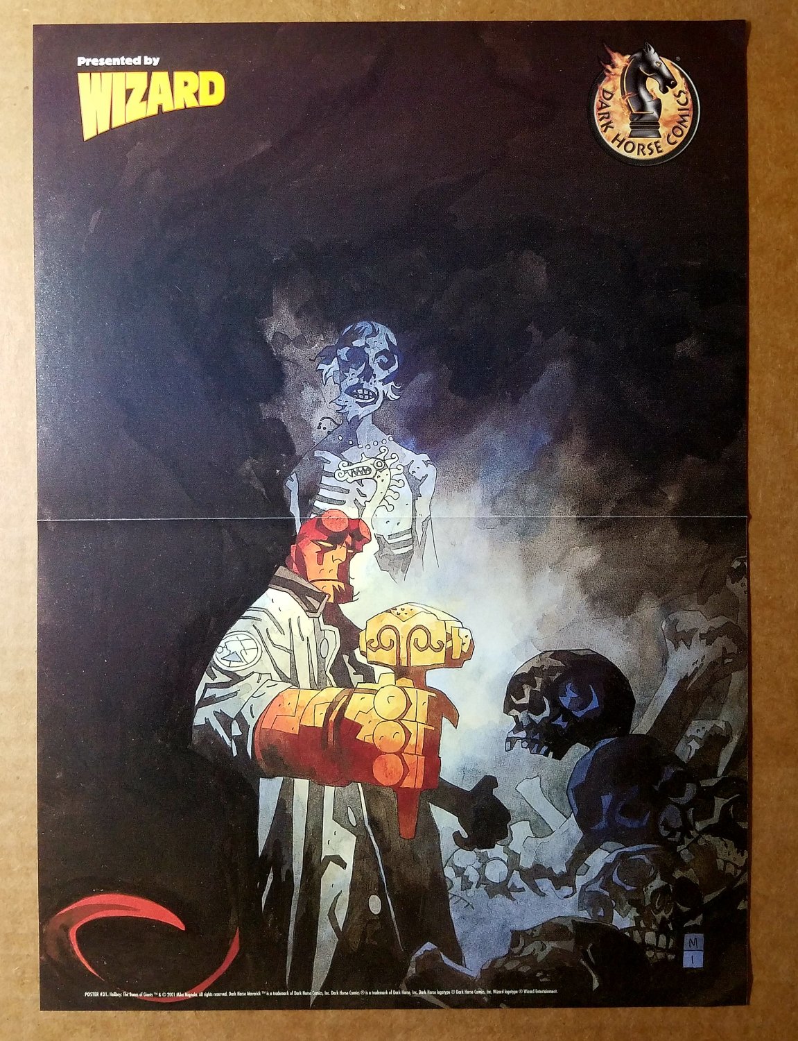 Hellboy Dark Horse Comic Poster by Mike Mignola
