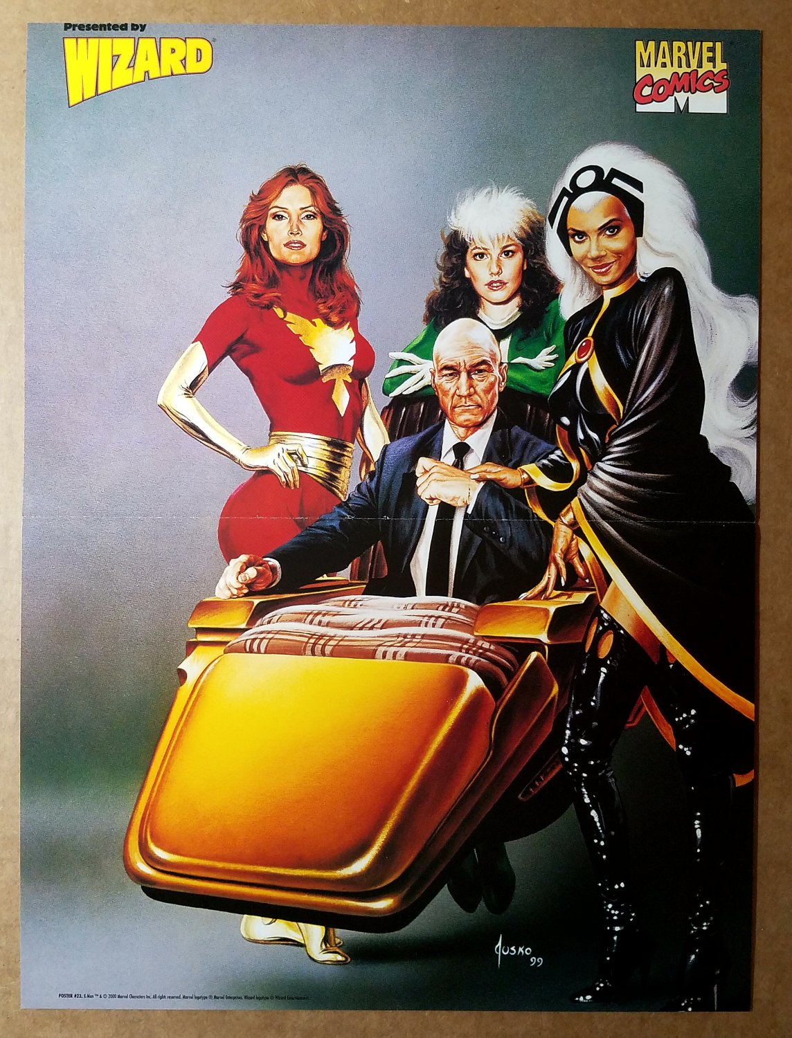 X-Men Phoenix Storm Rogue Prof X Marvel Comics Poster by Joe Jusko