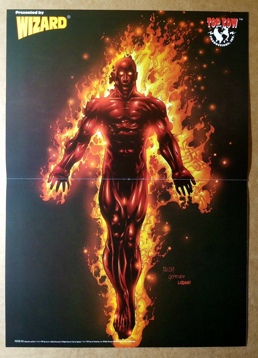 Pyre Rising Stars Top Cow Comic Poster by Keu Cha