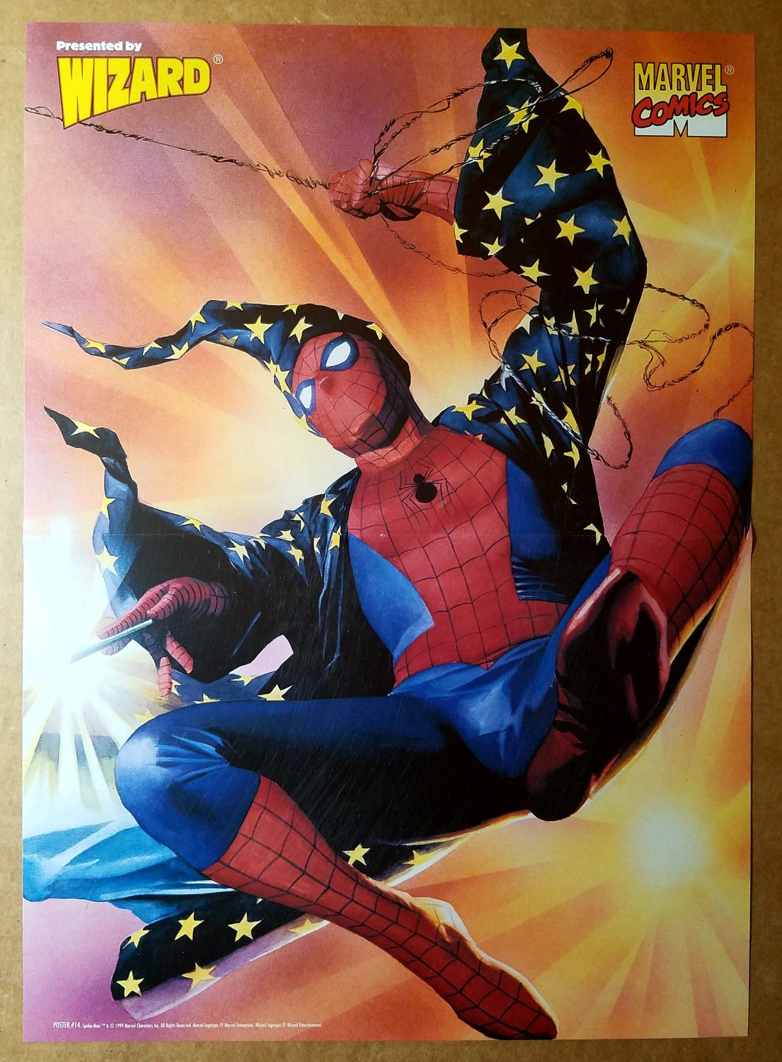 Spider-Man Wizard Marvel Comics Poster by Alex Ross