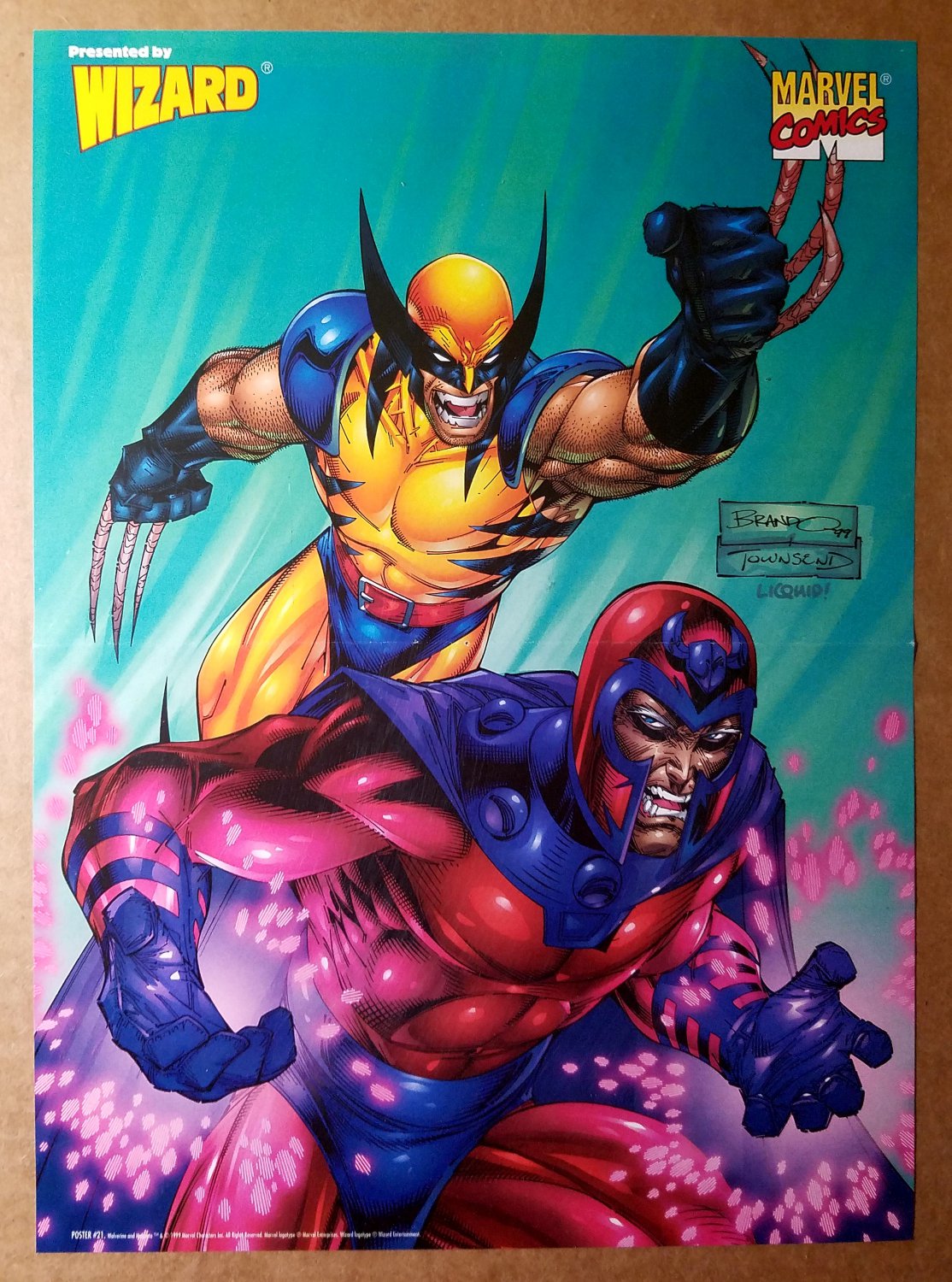Wolverine Magneto Marvel Comic Poster by Brandon Peterson