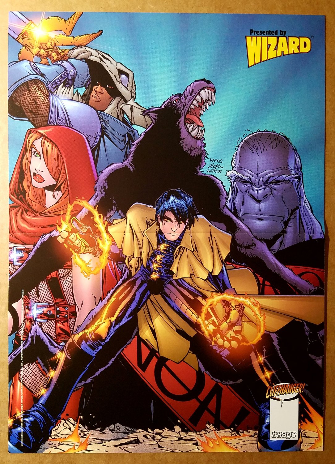 Crimson Cliffhanger Comics Poster by Humberto Ramos