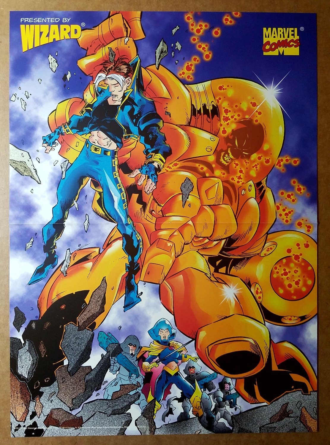 X-Man Vs Onslaught Marvel Comics Poster by Ramon Bernado