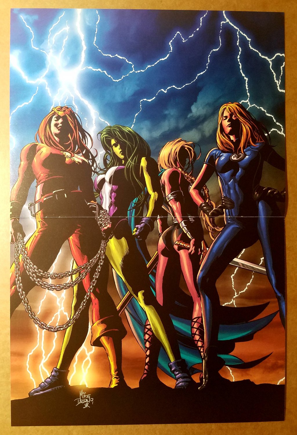 She-Hulk Valkyrie Thundra Invisible Woman Marvel Comics Poster by Mike ...