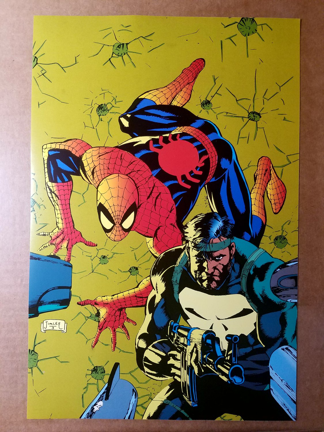 The Punisher War Journal 15 Spider-Man Marvel Comics Poster by Jim Lee