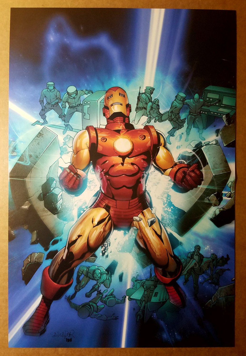 Iron Man Legacy Marvel Comics Poster by Gerald Parel