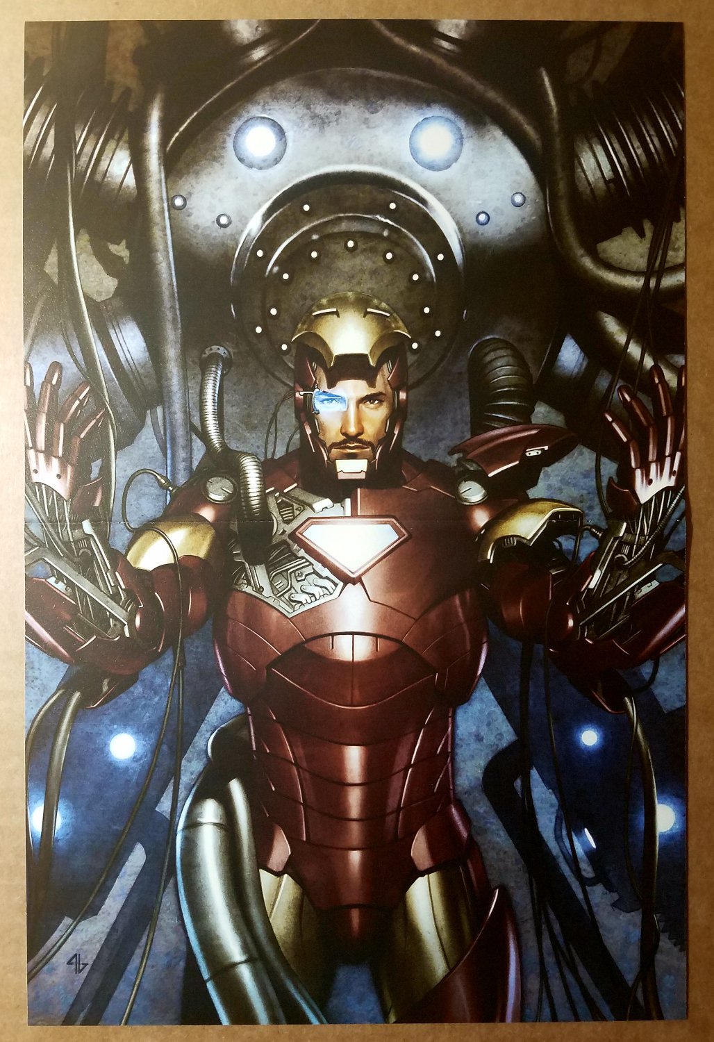 Avengers Iron Man Director of SHIELD Marvel Comic Poster by Adi Granov Avengers Iron Man Director of SHIELD Marvel Comic Poster by Adi Granov