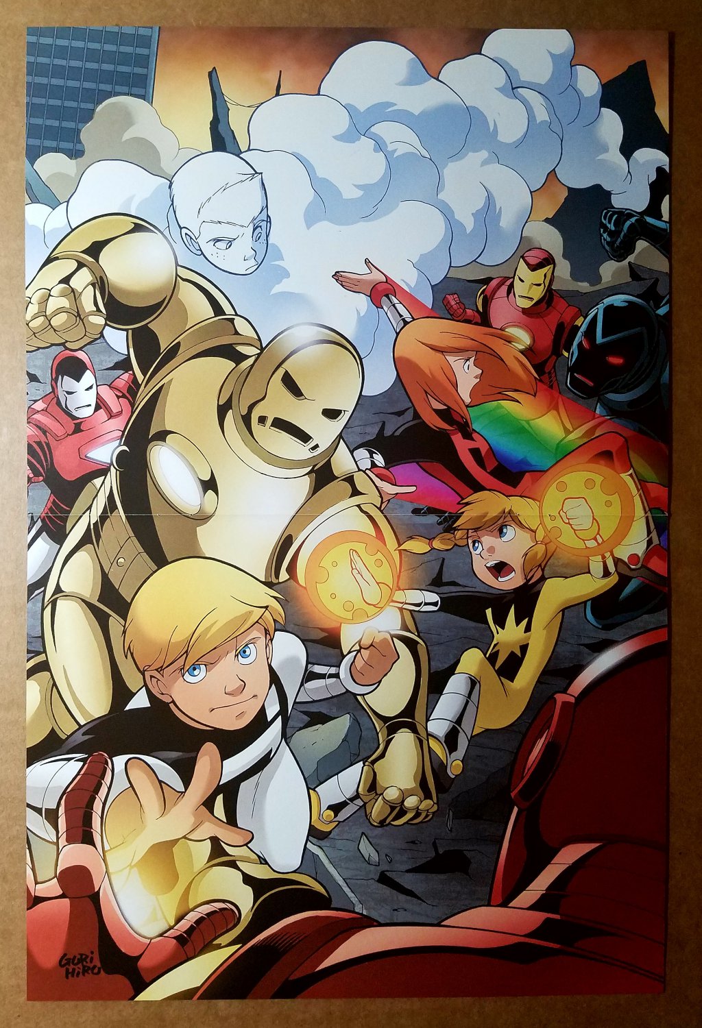 Iron Man Ultimo Power Pack Marvel Comics Poster by Gurihiru
