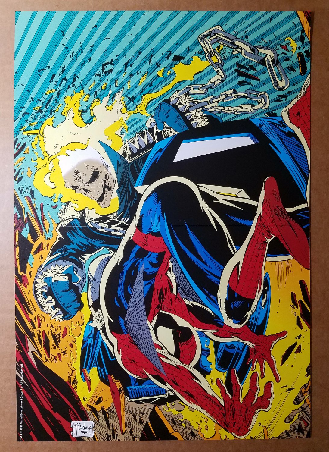 Ghost Rider Spider-Man 7 Marvel Comics Poster by Todd McFarlane