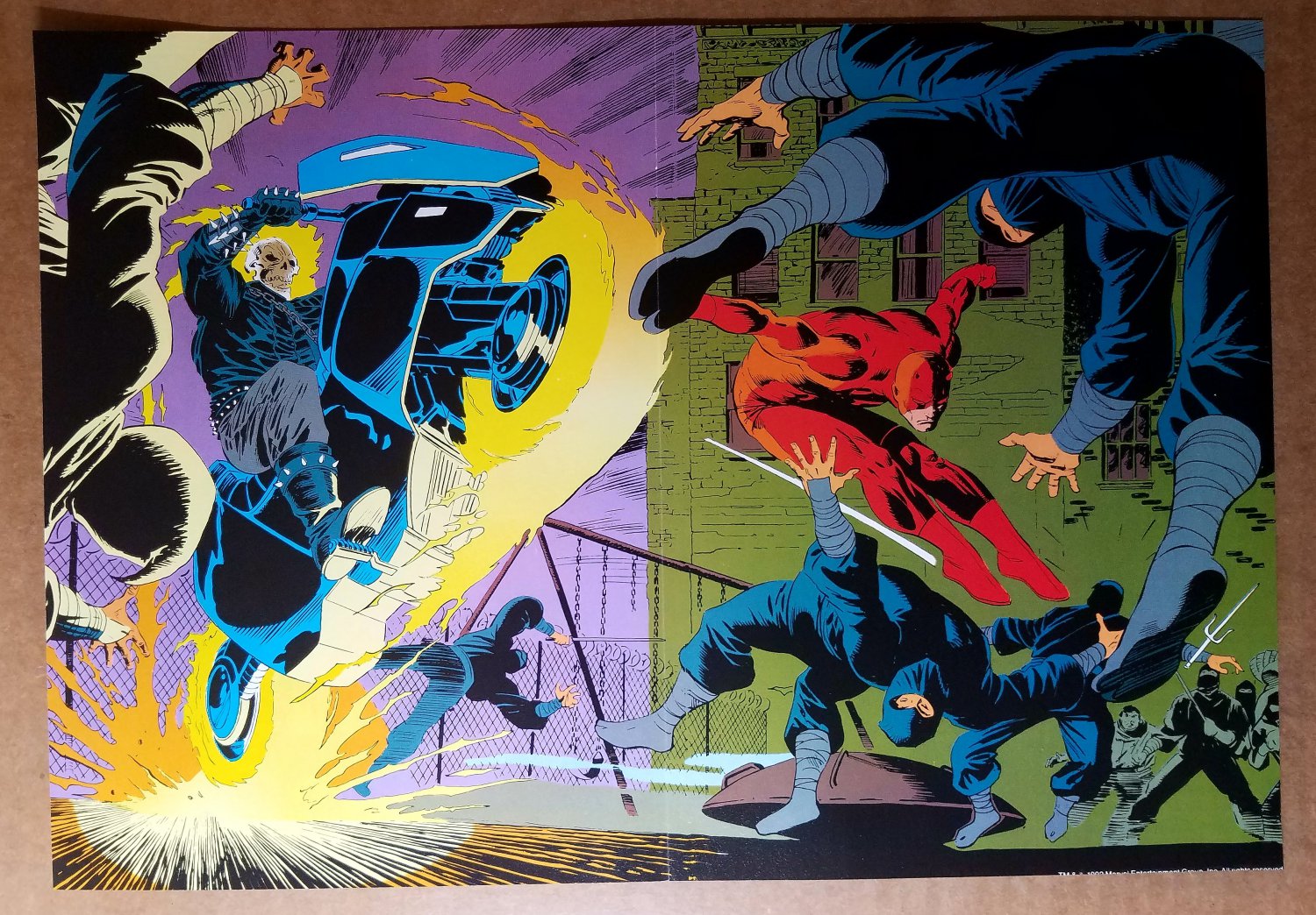 Ghost Rider Daredevil Marvel Comics Poster by Lee Weeks