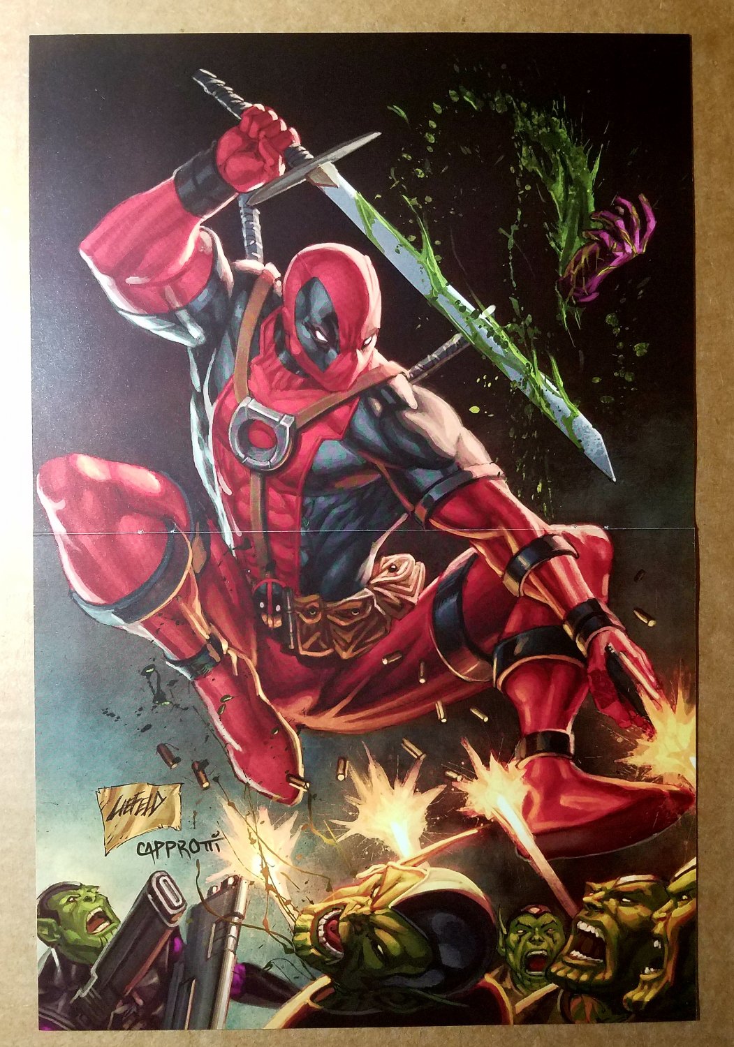 Deadpool Marvel Comics Poster by Rob Liefeld