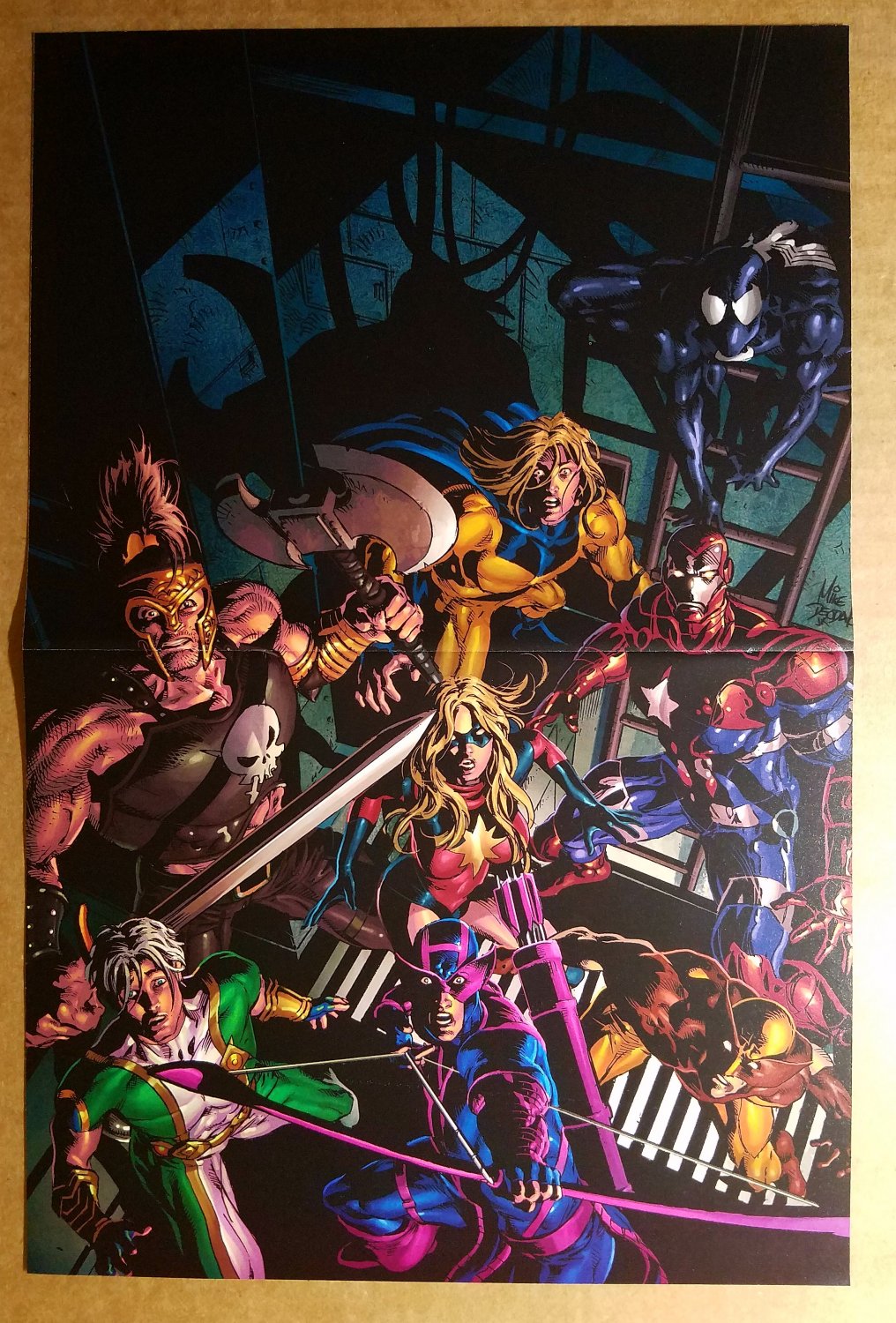 Avengers Iron Man Ms Marvel Ares Marvel Comics Poster by Mike Deodato