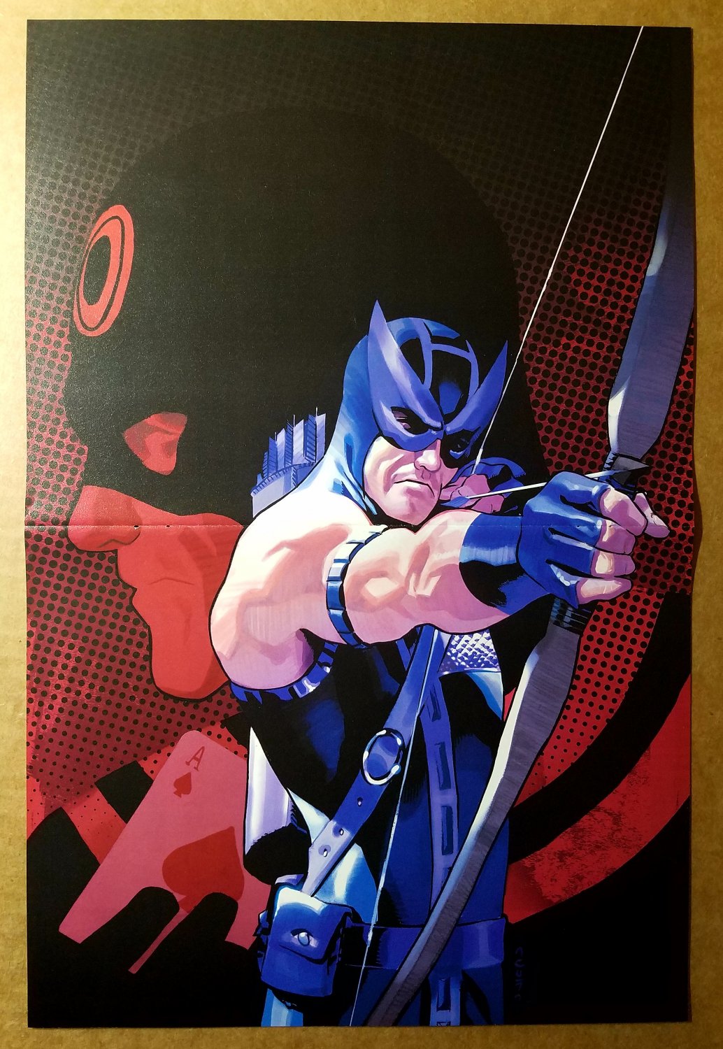 Avengers Hawkeye Vs Bullseye Daredevil Marvel Comics Poster by Daniel Acuna