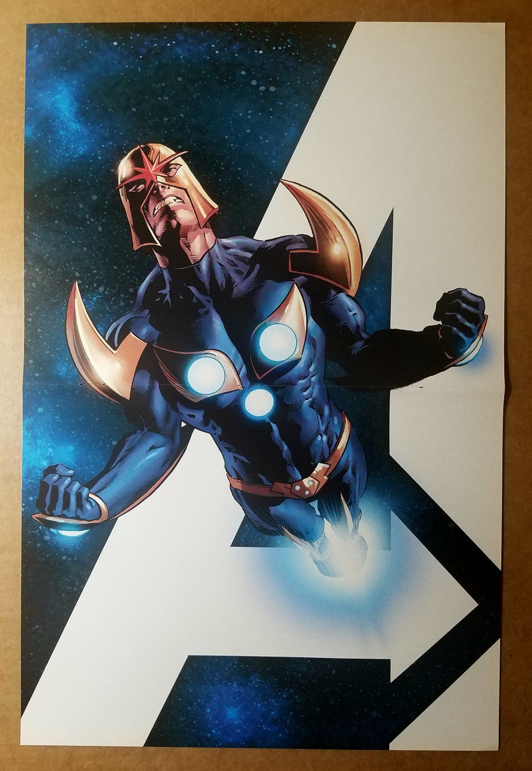 Nova Secret Avengers Marvel Comics Poster by Mike Deodato