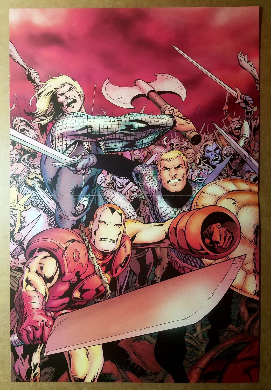 Avengers Prime 5 Thor Iron Man Marvel Comics Poster by Alan Davis