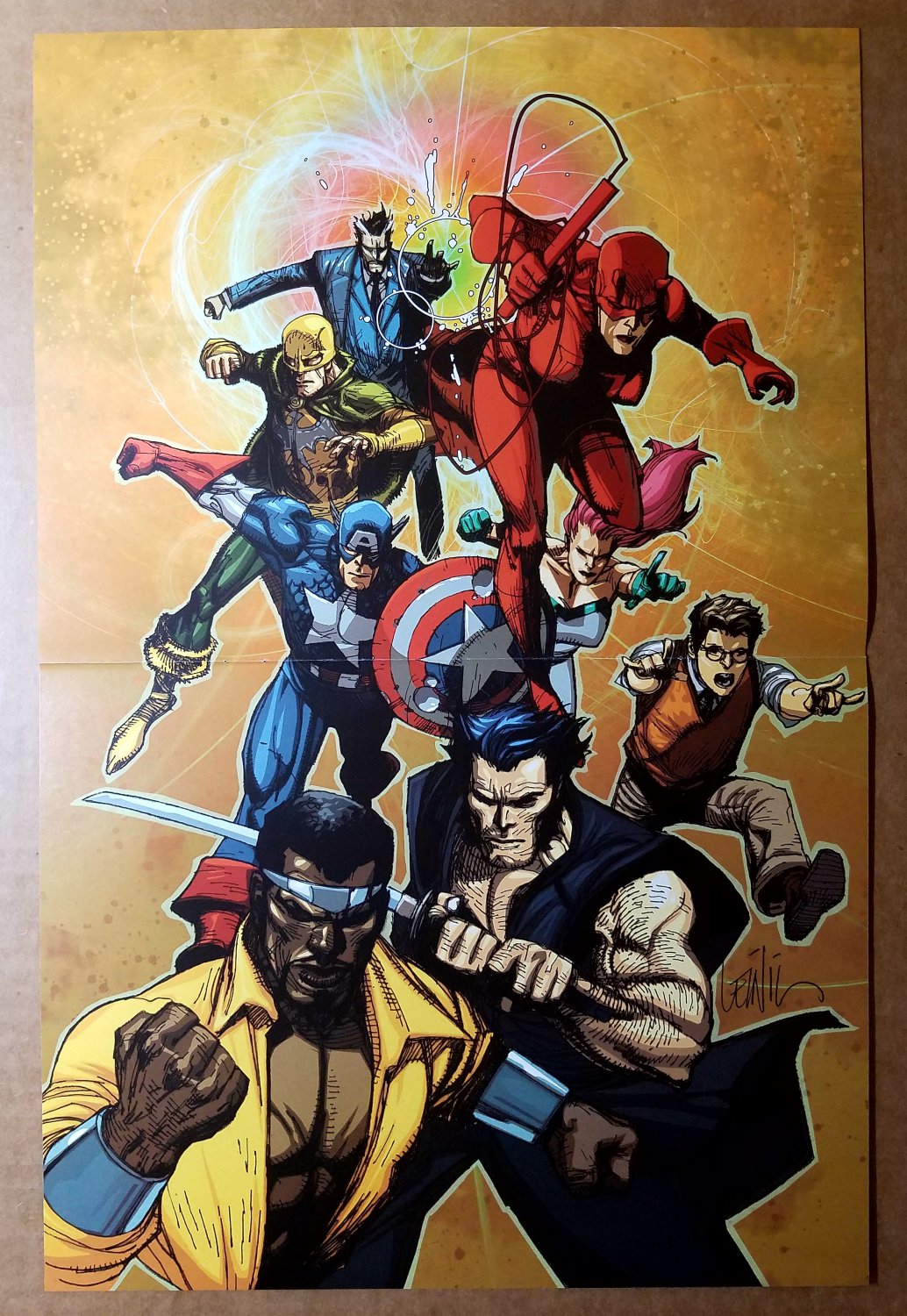 Avengers Cage Wolverine Iron Fist Dr Strange Marvel Poster by Leinil ...