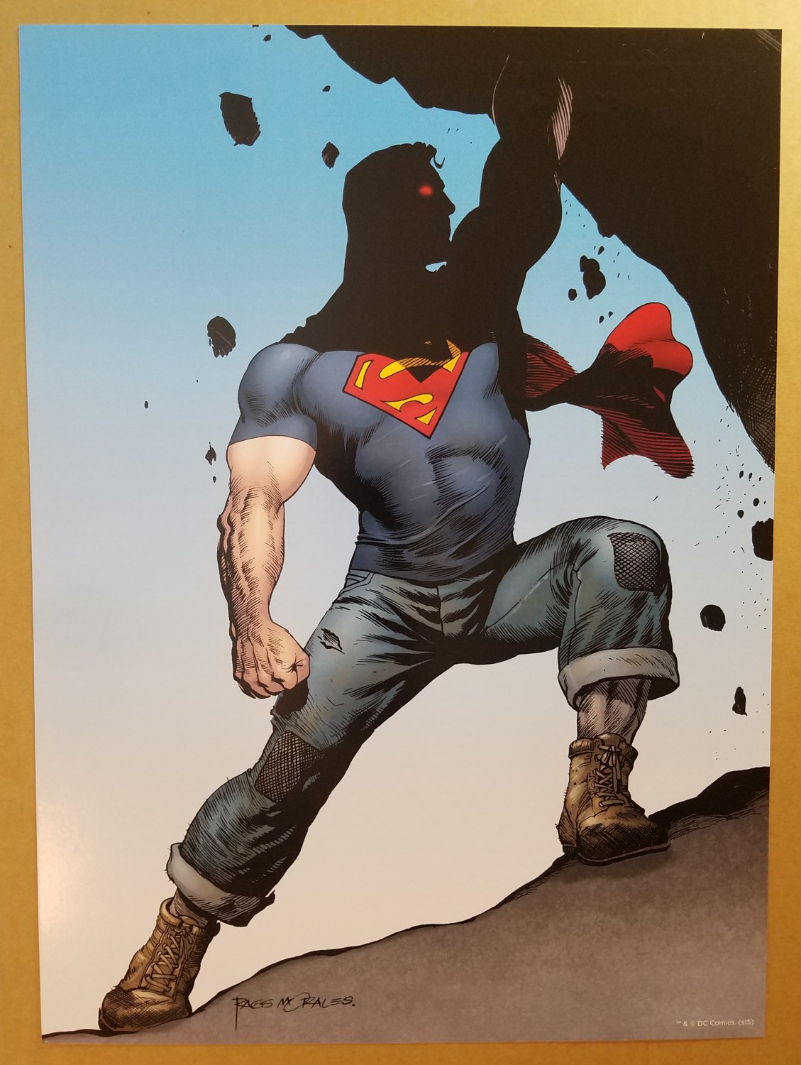 Superman Action Comics 1 Variant DC Comics Poster by Rags Morales