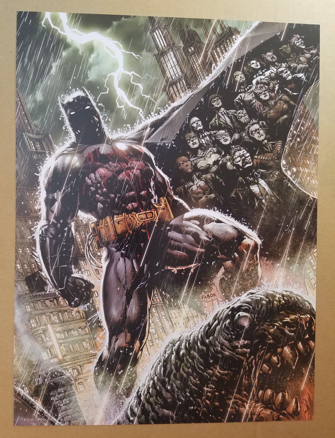 Batman Eternal 1 DC Comics Poster by Jason Fabok Tomeu Morey
