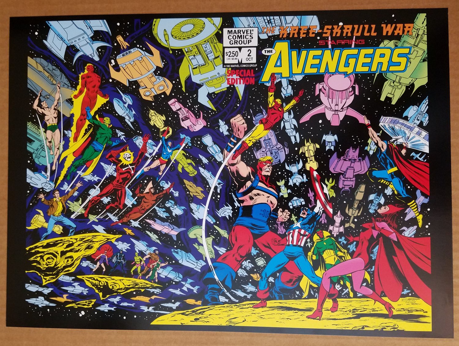 Kree-Skrull War Starring the Avengers 2 Marvel Comics Poster by Neal Adams