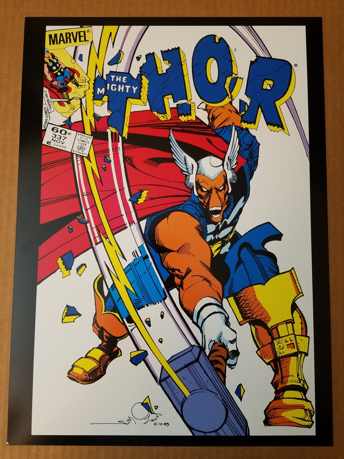 Thor 337 First Beta Ray Bill Marvel Comics Poster by Walt Simonson