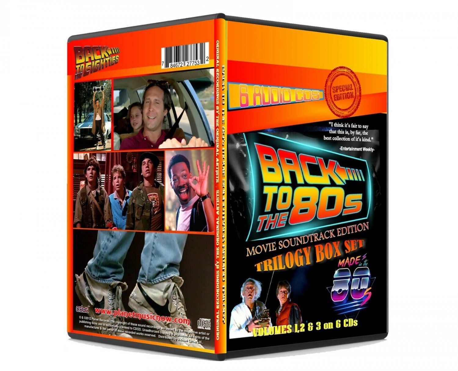 Back To the 80's Movie Soundtrack 6 DISC BOX SET (CD, 2013) All ...