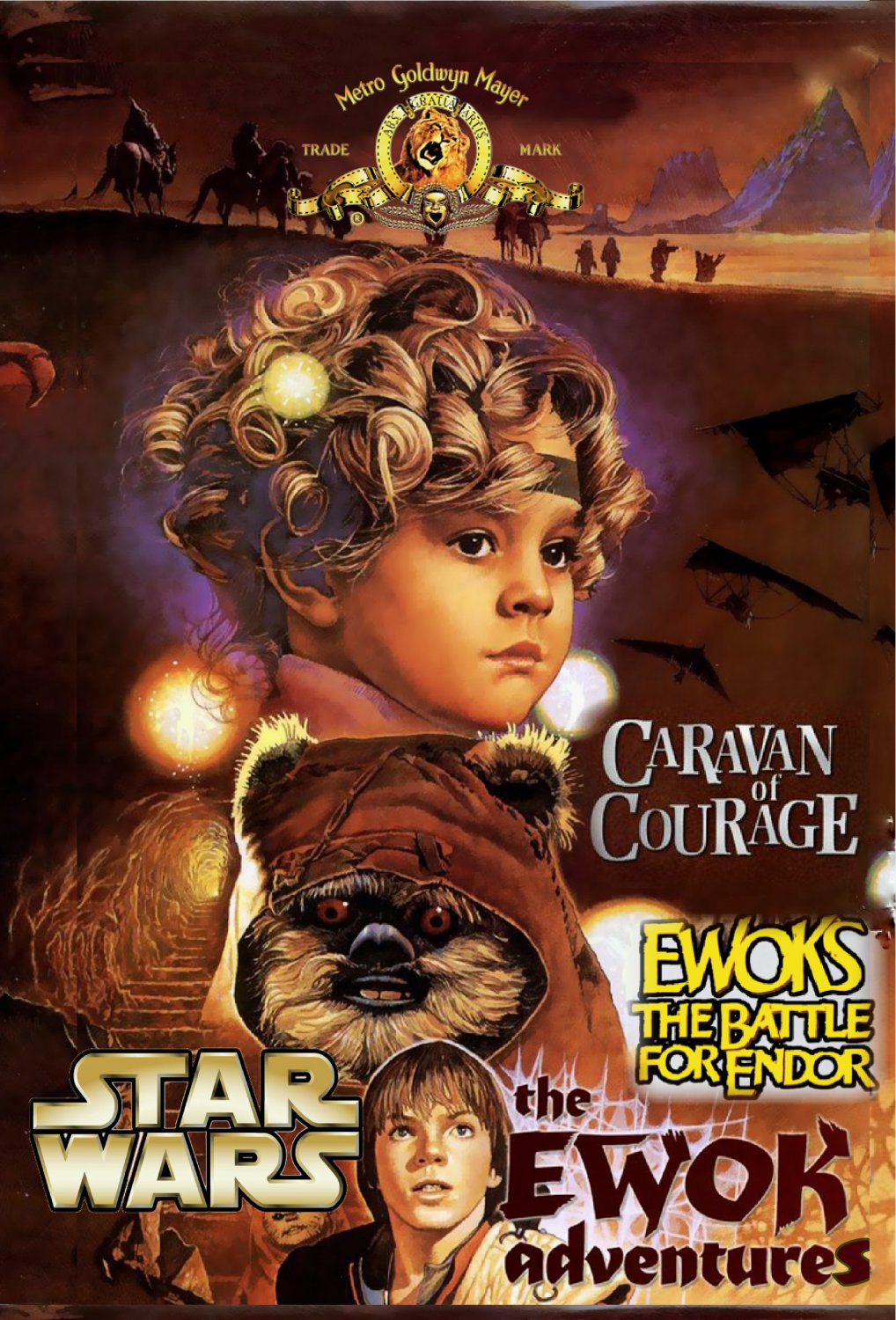 Star Wars Ewok Adventures Caravan of Courage/Battle For Endor DVD
