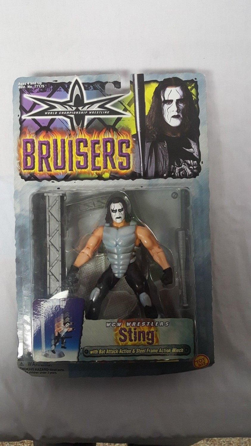 1999s Toybiz WCW BRUISERS STING WRESTLING FIGURE