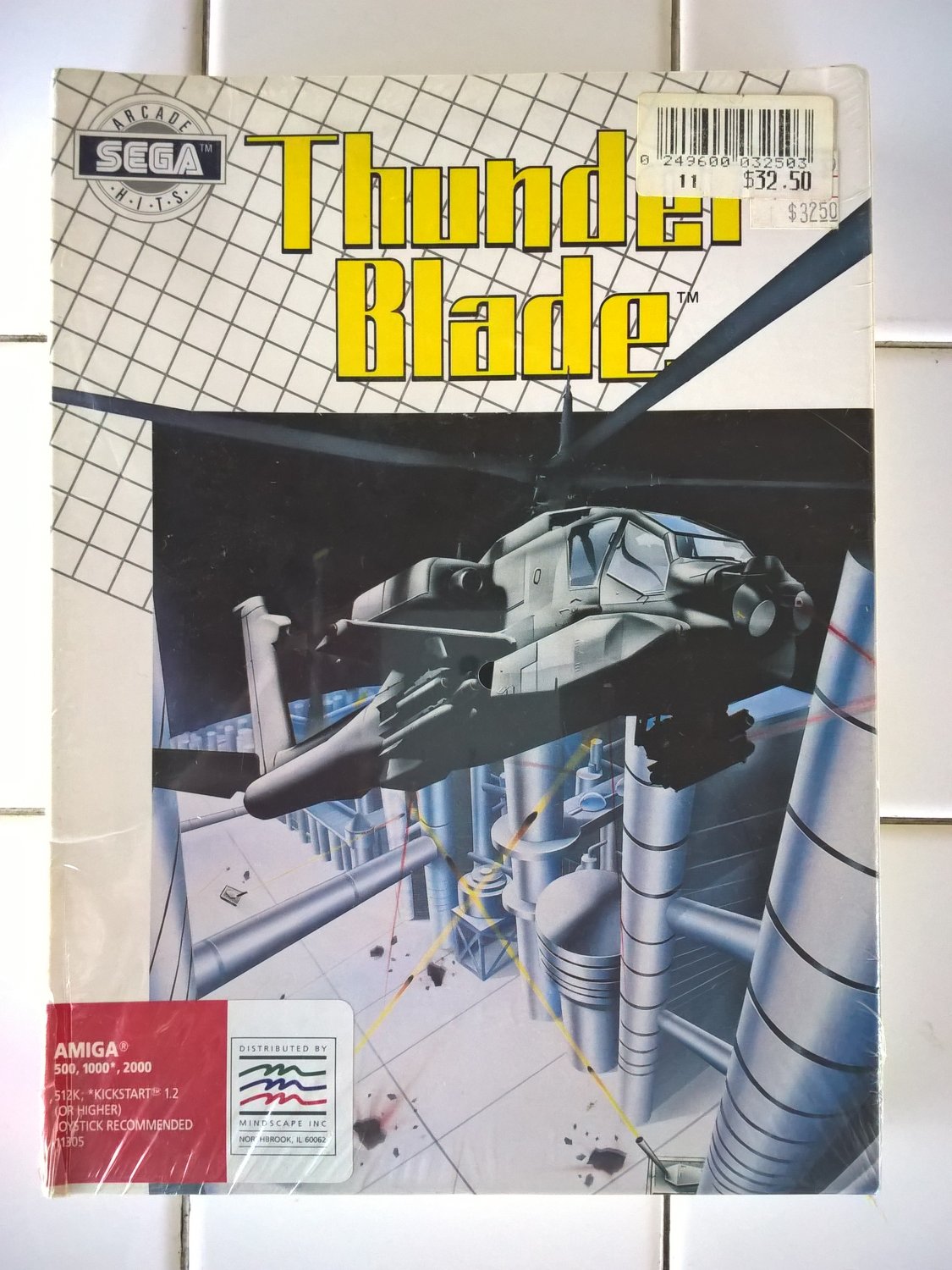 ThunderBlade For Commodore Amiga, NEW FACTORY SEALED, Sega