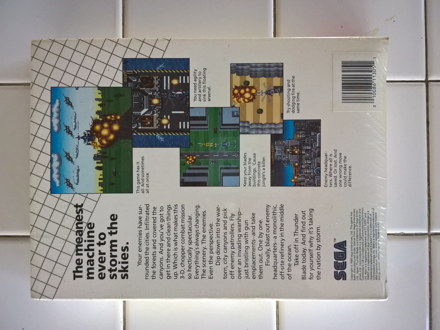 ThunderBlade For Commodore Amiga, NEW FACTORY SEALED, Sega