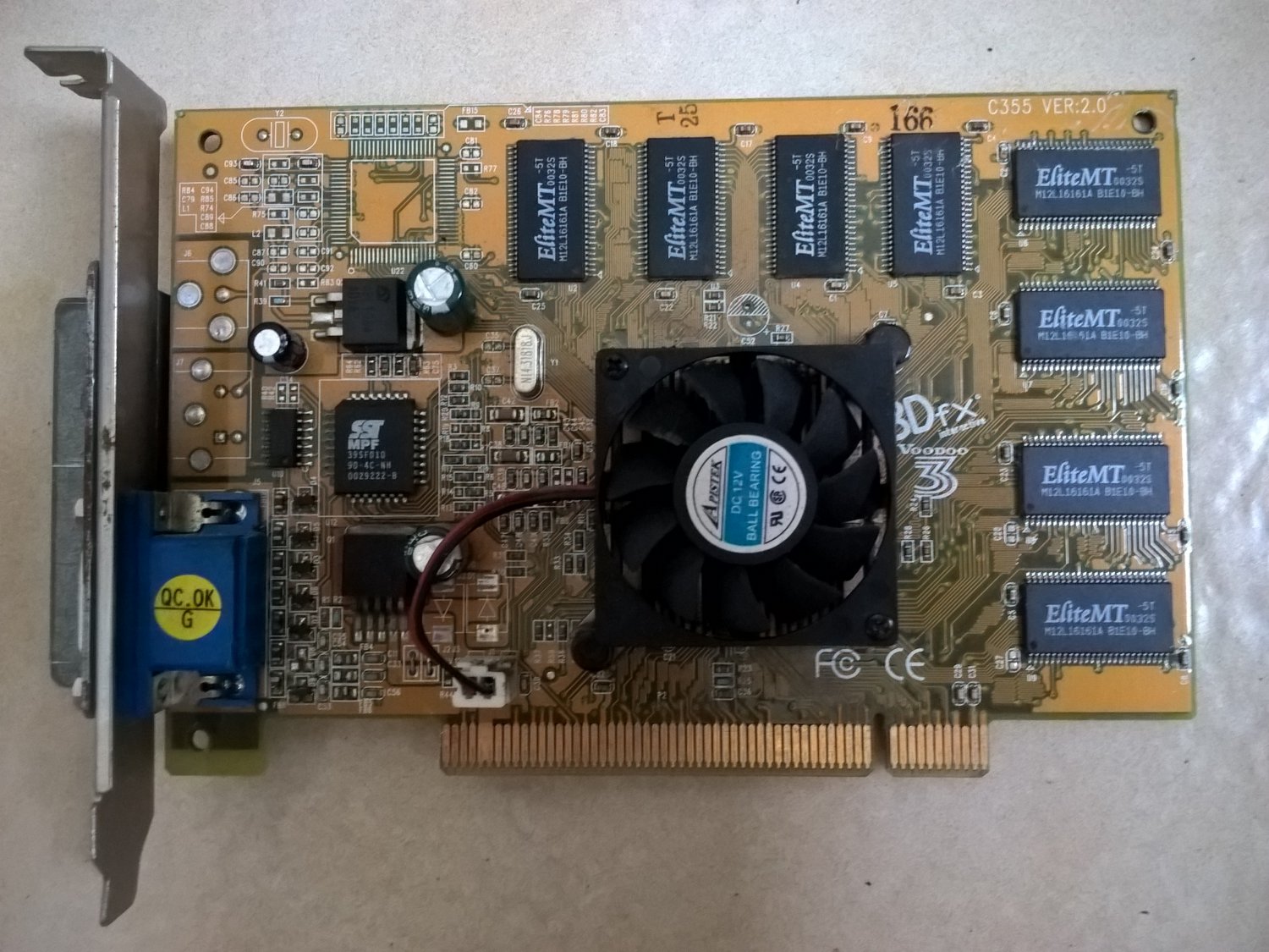 Incredible Technologies Voodoo 3 PCI Video Card With Arcade Bracket