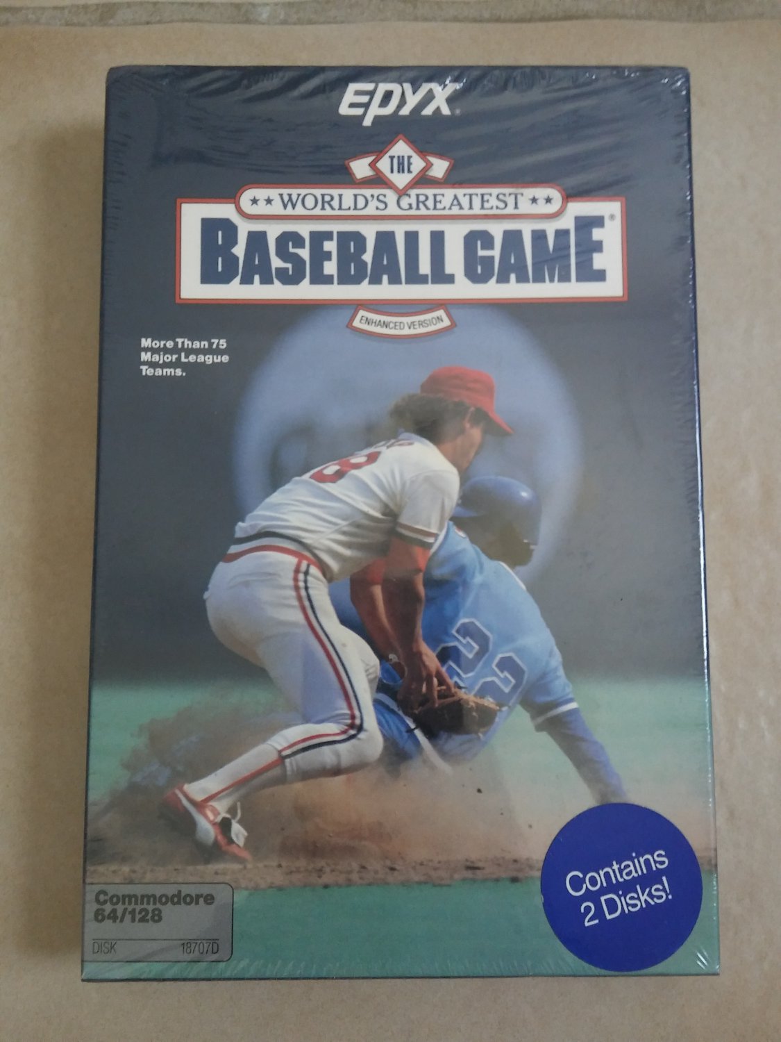 World's Greatest Baseball Game For Commodore 64 128, NEW FACTORY SEALED ...