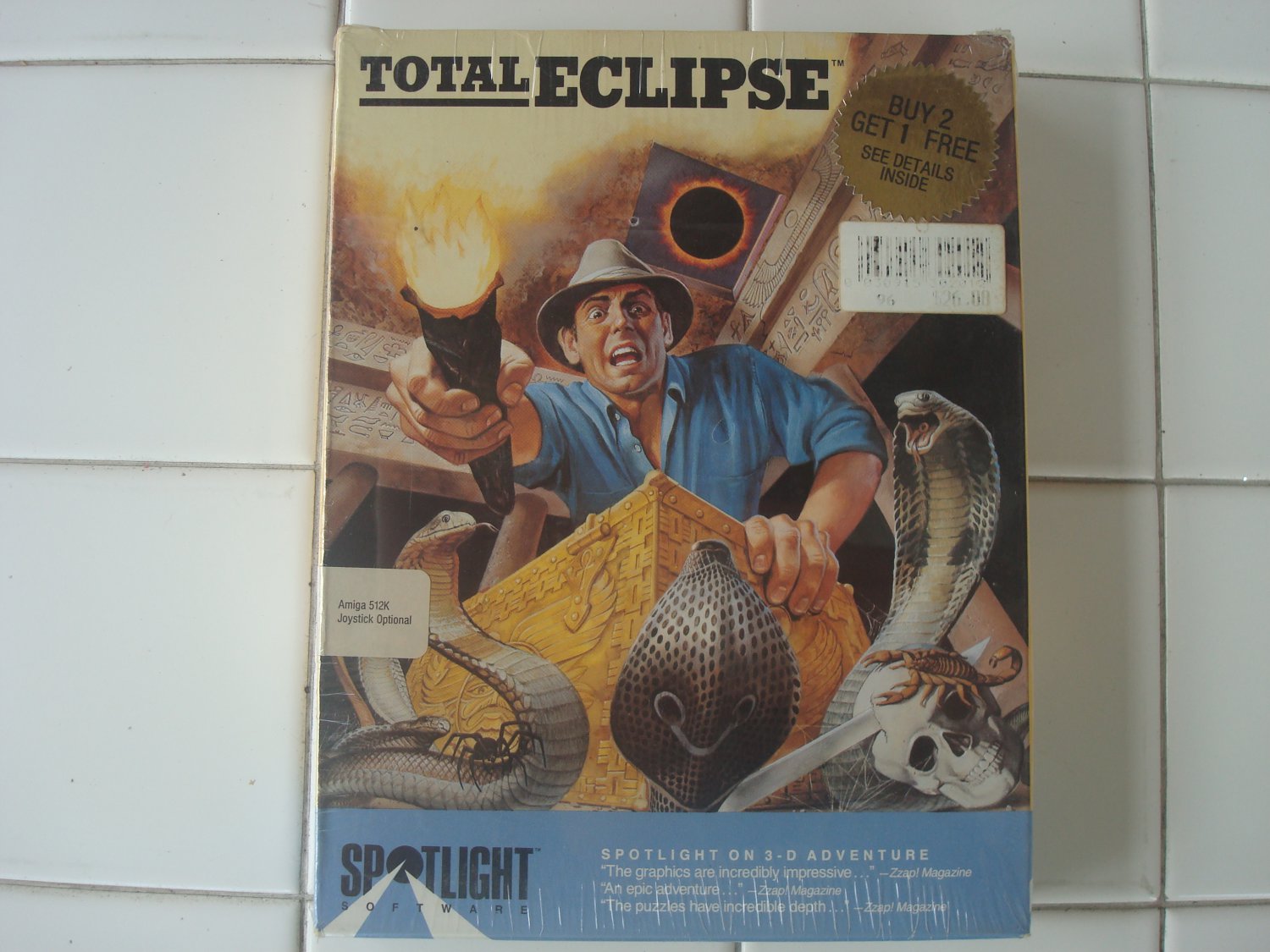 Total Eclipse For Commodore Amiga, NEW FACTORY SEALED, Cinemaware