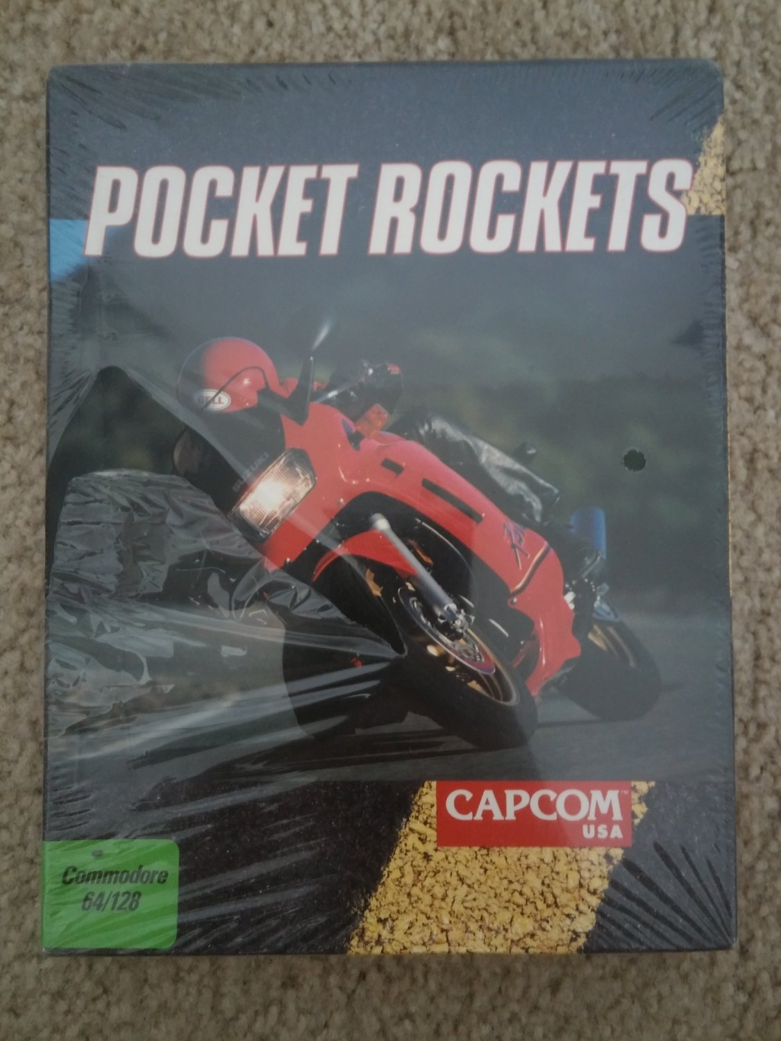 Pocket Rockets for Commodore 64/128, NEW FACTORY SEALED, CapCom