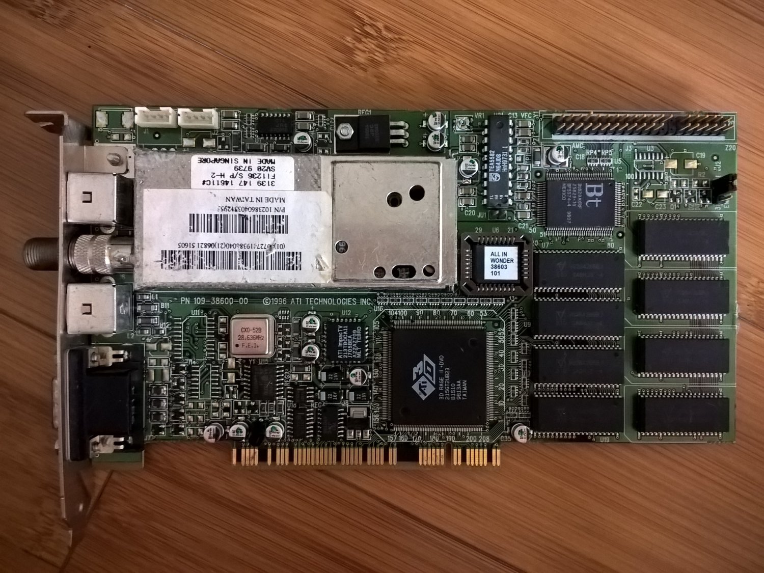 ATI Rage II All-In-Wonder 4MB PCI Video Card, DVD / TV Tuner (As-Is)