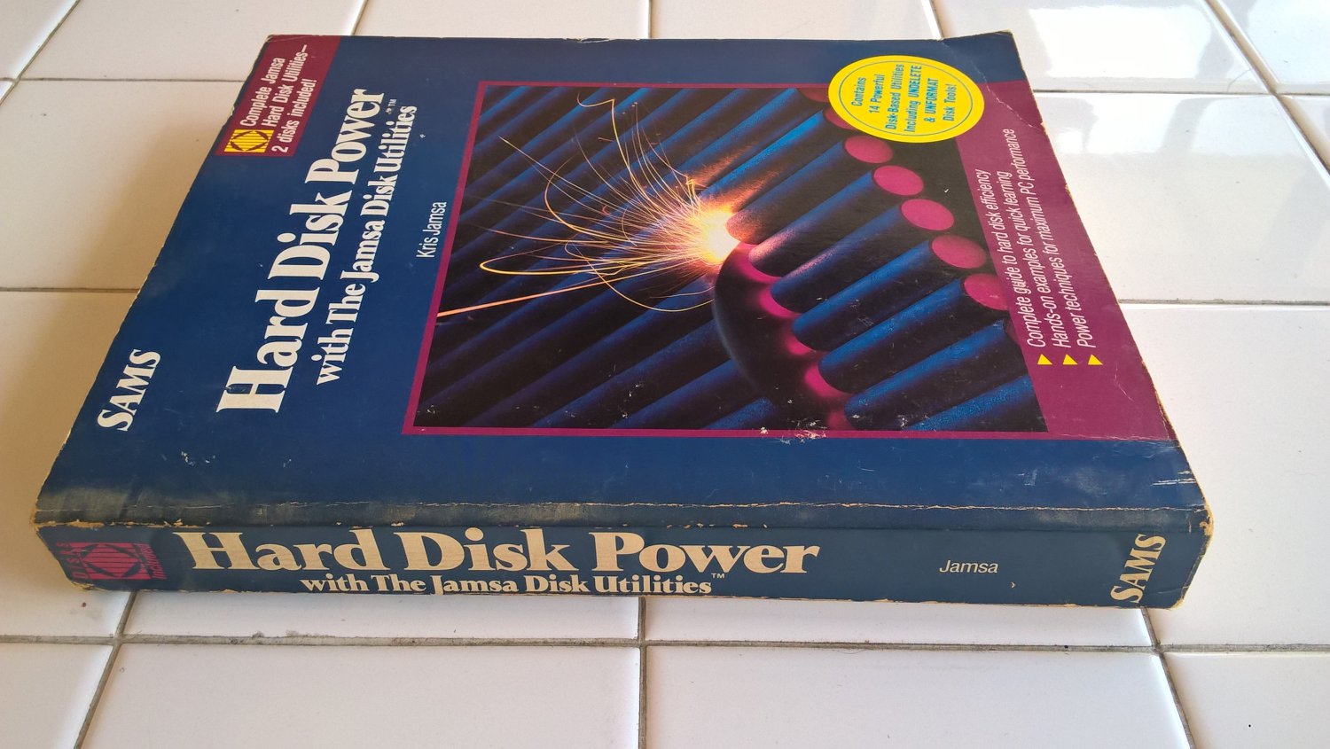 Hard Disk Power W/ Jamsa Utilities Disks – First Edition, 1990 Book, SAMS