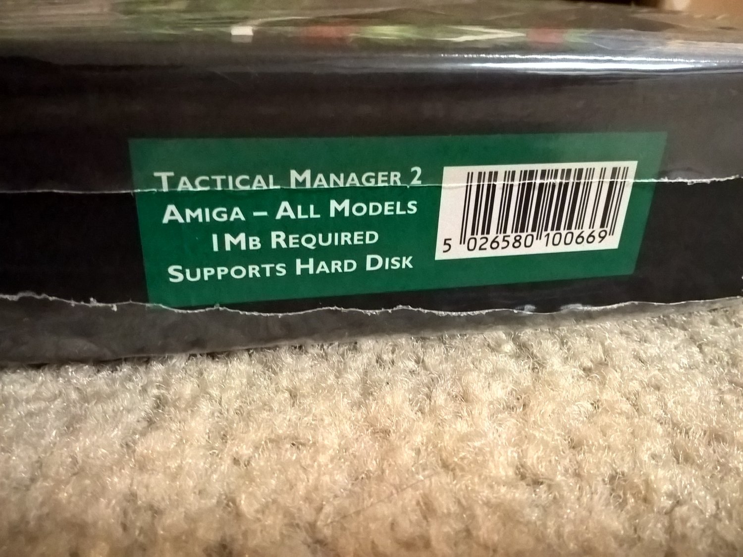 Tactical Manager 2 For Commodore Amiga, NEW FACTORY SEALED, Black Legend