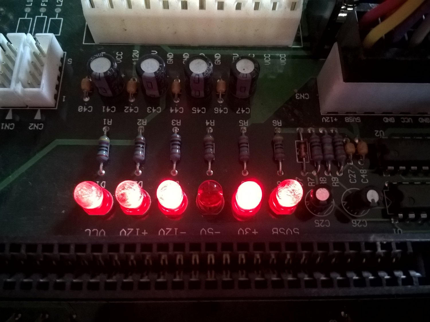 8-Slot 16-Bit ISA Backplane ATX/AT/Direct Wire, TESTED GOOD,