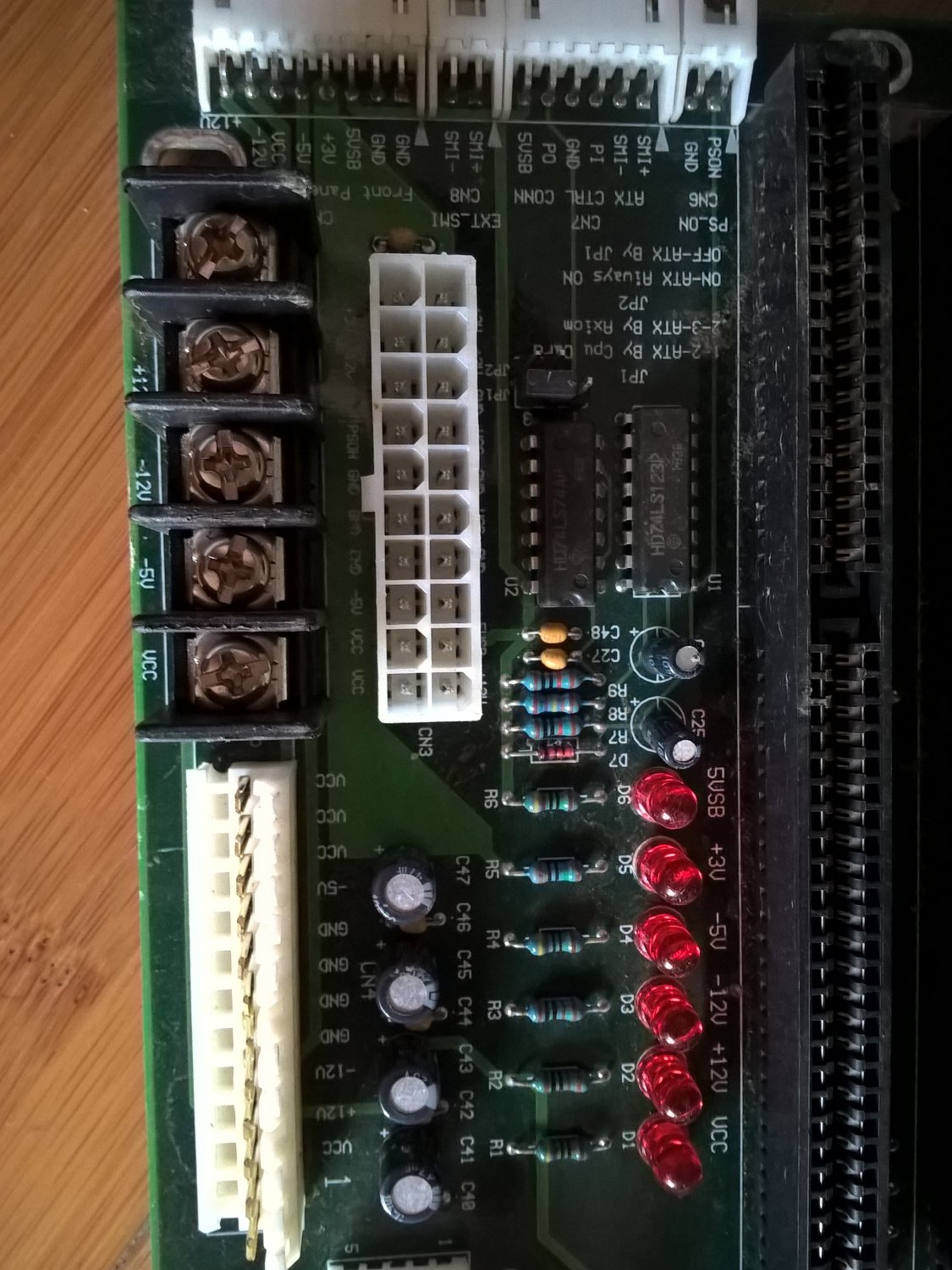 8-Slot 16-Bit ISA Backplane ATX/AT/Direct Wire, TESTED GOOD,