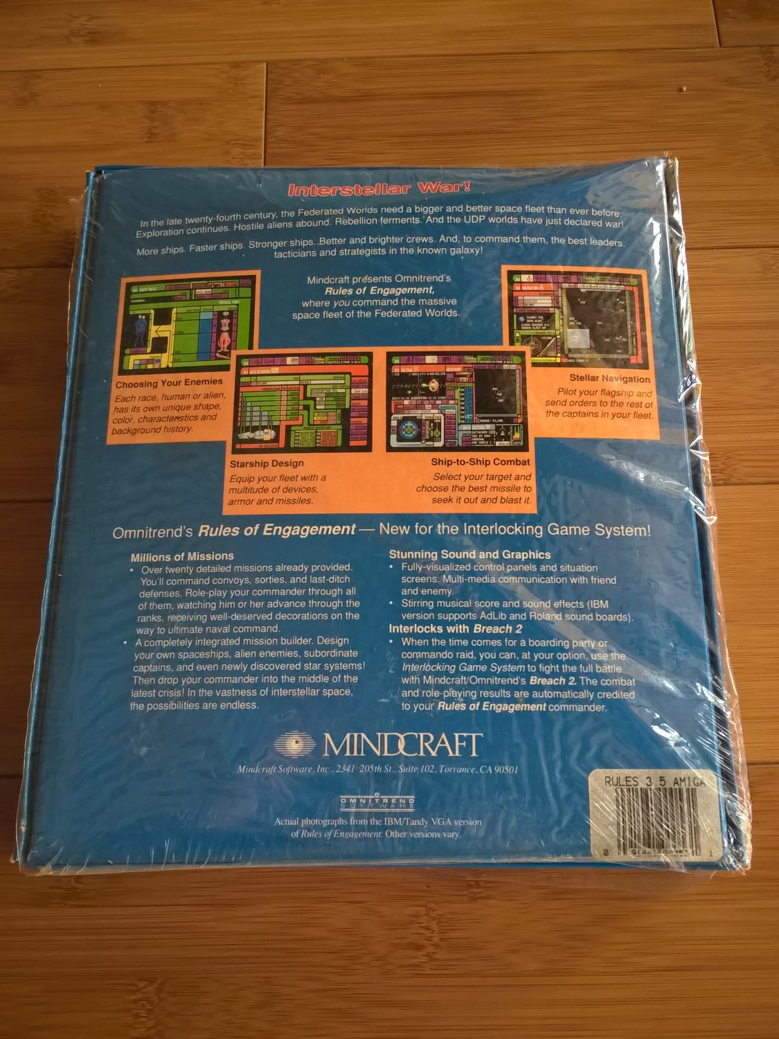 Rules Of Engagement For Commodore Amiga, NEW FACTORY SEALED, Mindcraft