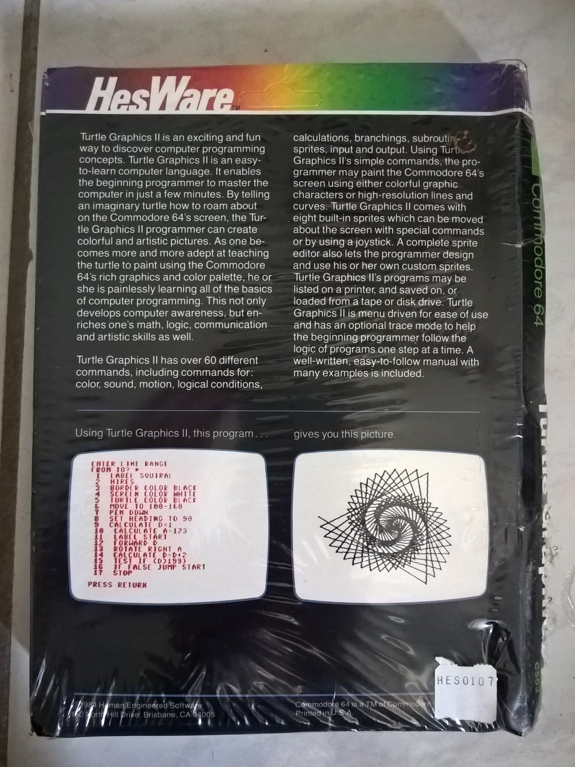 Turtle Graphics II For Commodore 64/128, NEW FACTORY SEALED B-Stock ...