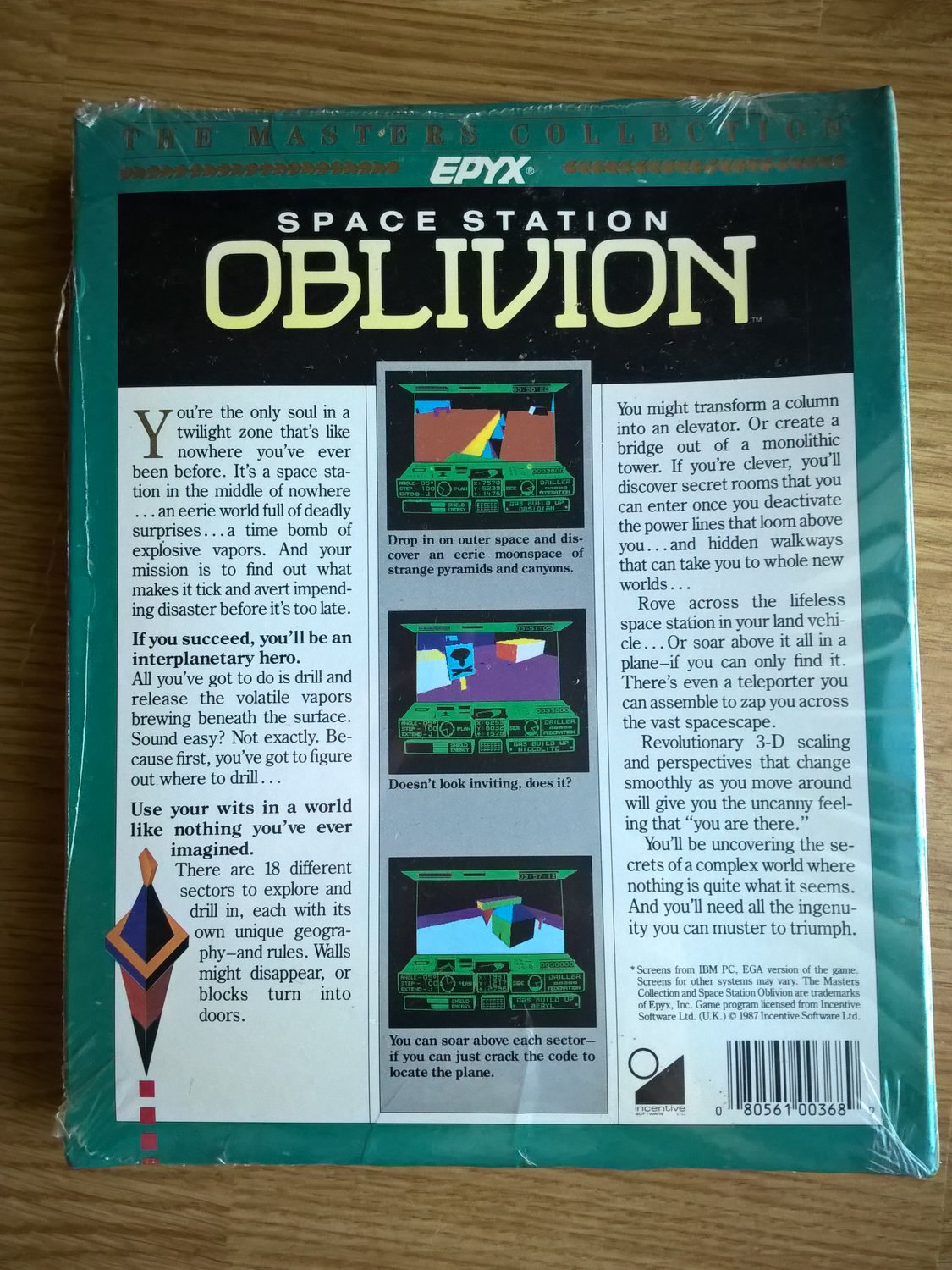 Space Station Oblivion For Commodore 64/128, NEW FACTORY SEALED, EPYX