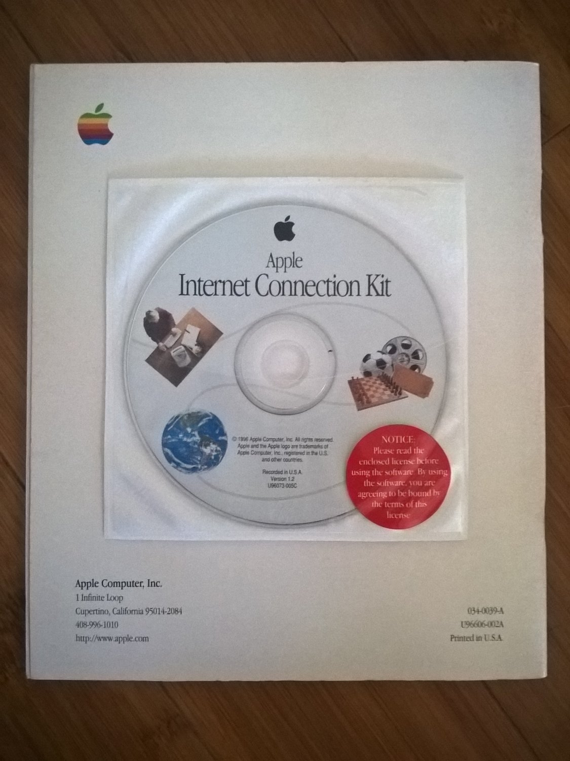 Apple Internet Connection Kit, MANUAL & ORIGINAL FOLDER, 1996 V1.2, Mac ...