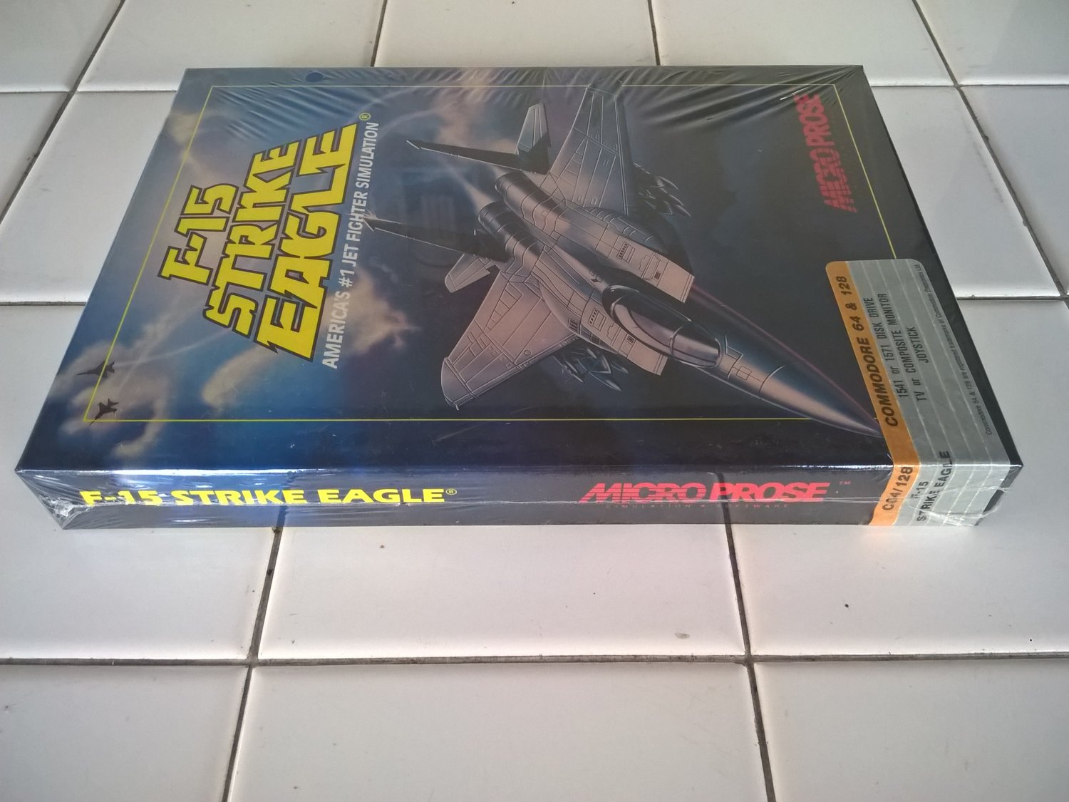 F-15 Strike Eagle For Commodore 64/128, NEW FACTORY SEALED, MicroProse